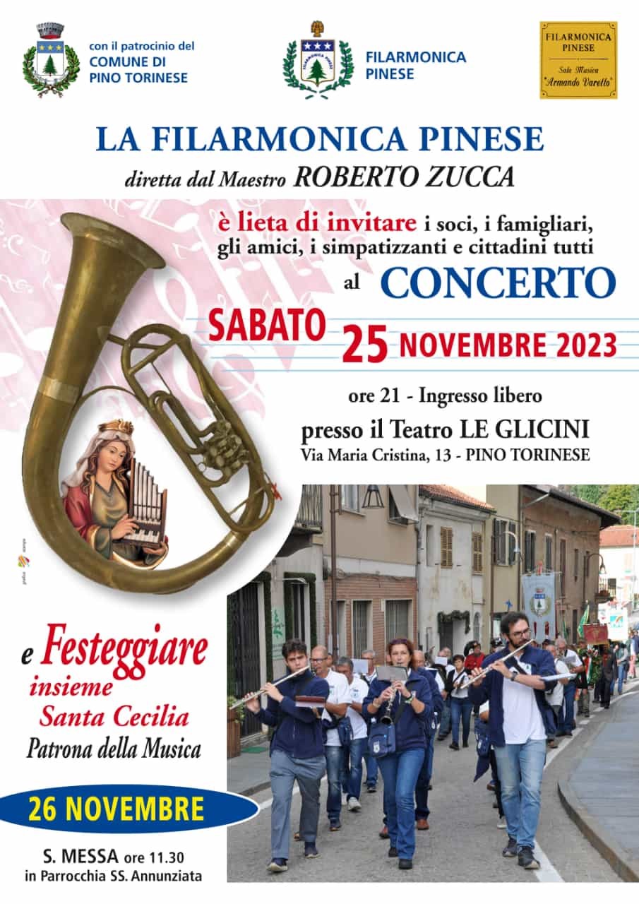 Pino Torinese. Sabato 25 novembre il Concerto della "Filarmonica Pinese ...